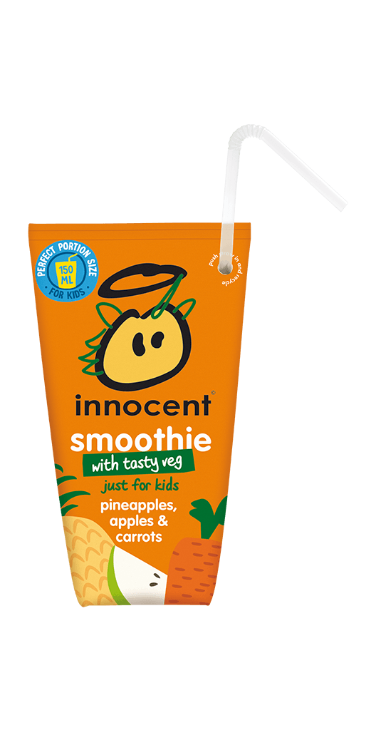innocent kids drinks - fruit and veg smoothies (and no added sugar)